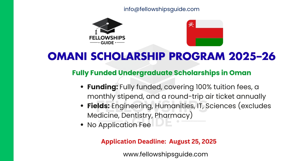 Omani Scholarship Program 2025–26: Fully Funded Undergraduate ...